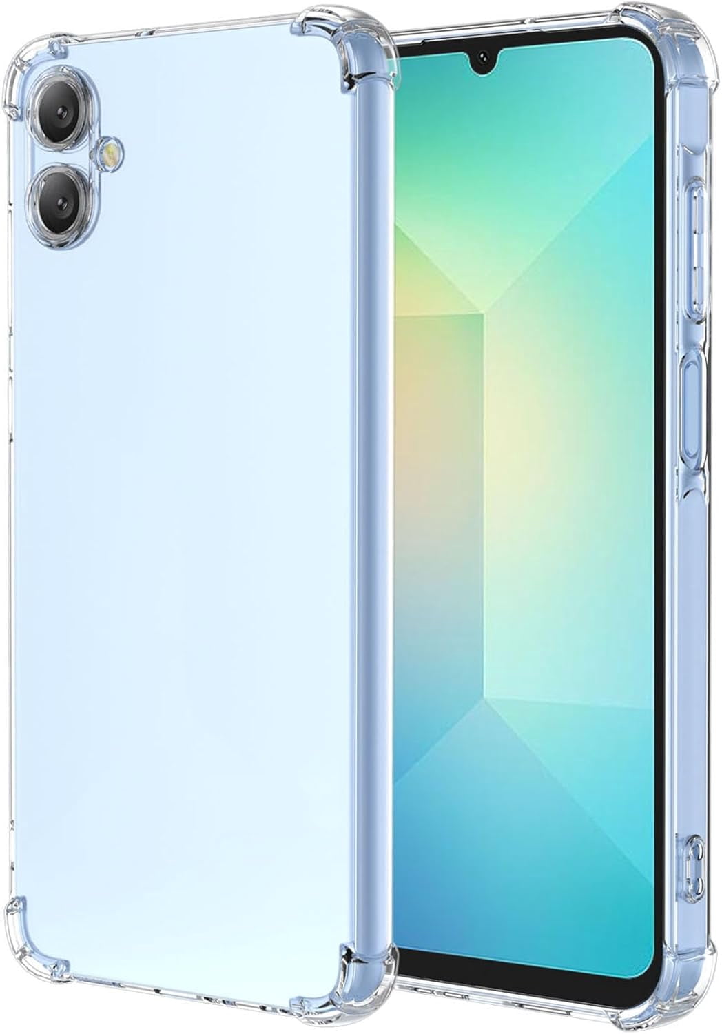 For Samsung Galaxy A06 5G (Clear) Shockproof Soft TPU Clear Bumper Case ...