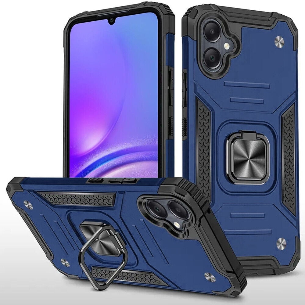 For Samsung Galaxy A06 SM-A065 Robust Kickstand Phone Case Cover - Blue ...