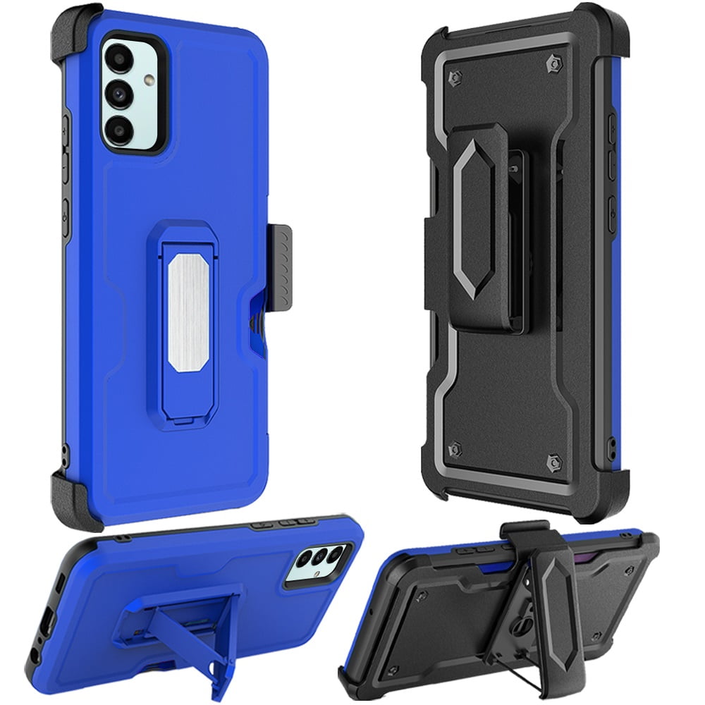 For Samsung Galaxy A13 5G Card Holder Case with Holster Clip and built ...