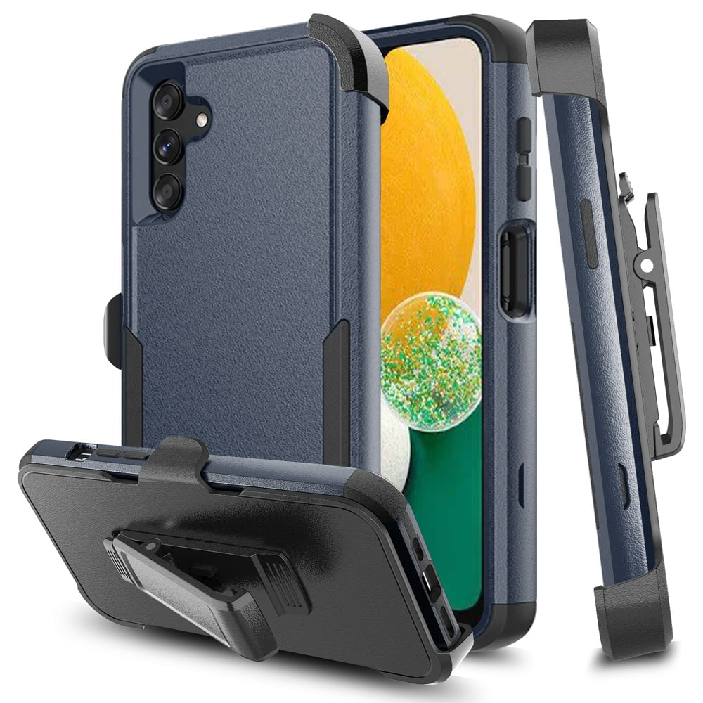 For Samsung Galaxy A13 5G Hybrid Rugged Shockproof 3-Layer Military ...
