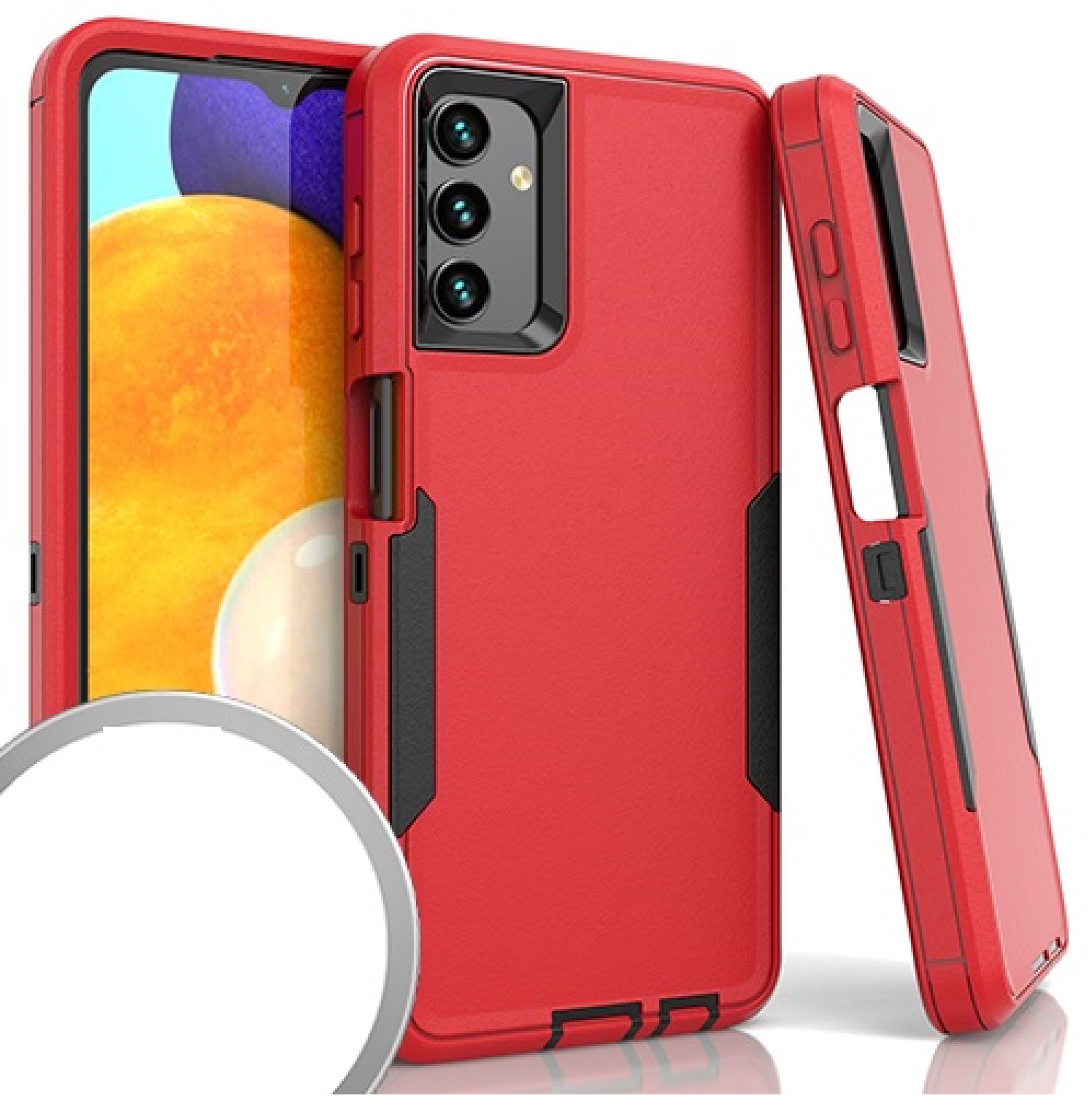 For Samsung Galaxy A13 5G S136DL Slim Tough Hybrid Phone Cover Case ...