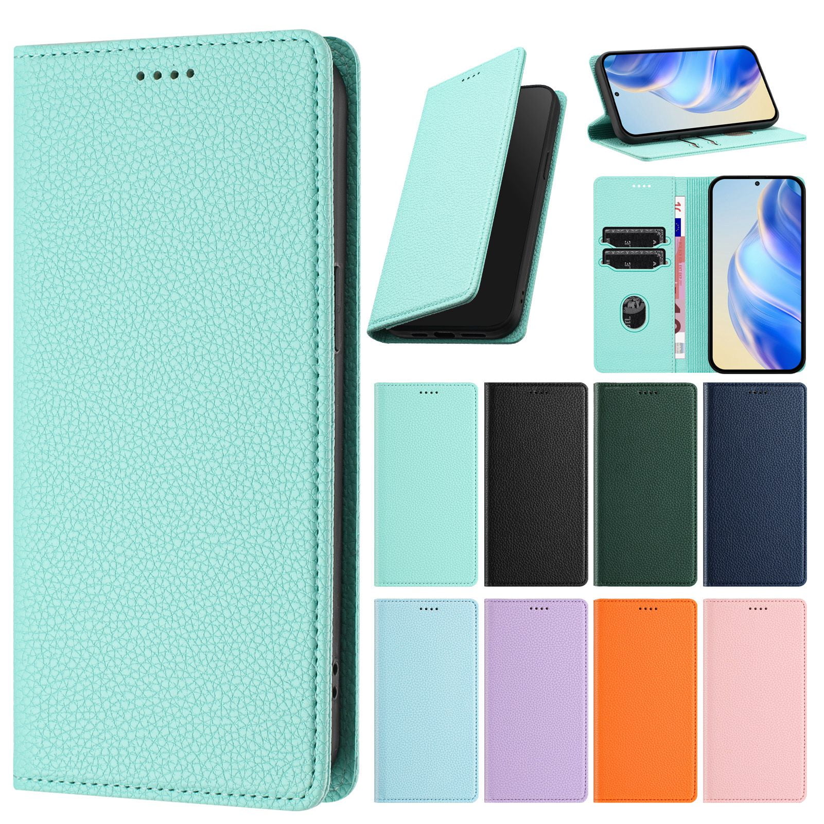 For Samsung Galaxy A14 A24 A34 A54 Wallet Case with RFID Blocking Credit Card Holder,PU Leather ...