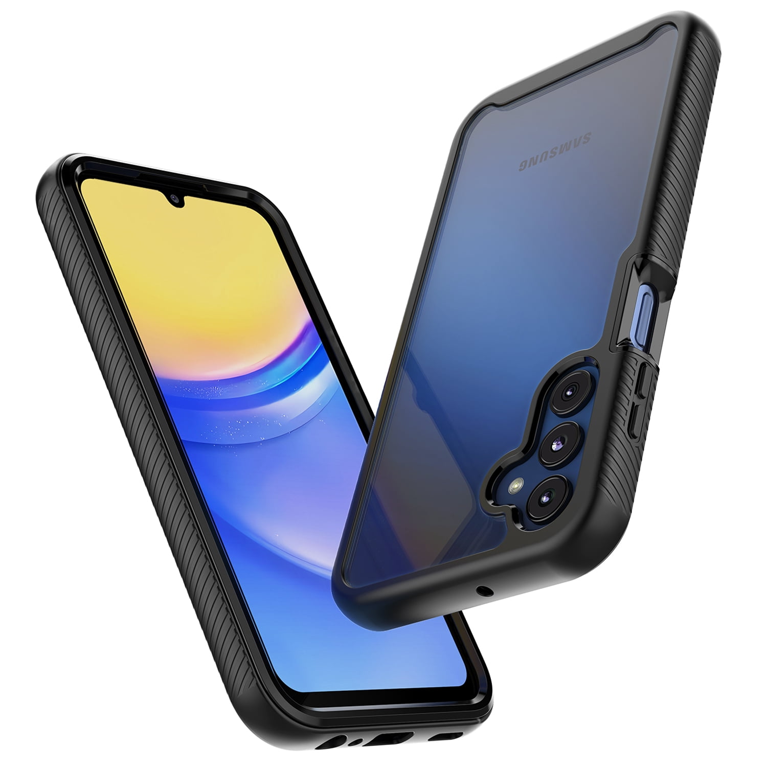 For Samsung Galaxy A15 5G Phone Case, Ebizware Shockproof Clear Back Case [Military Grade Drop ...