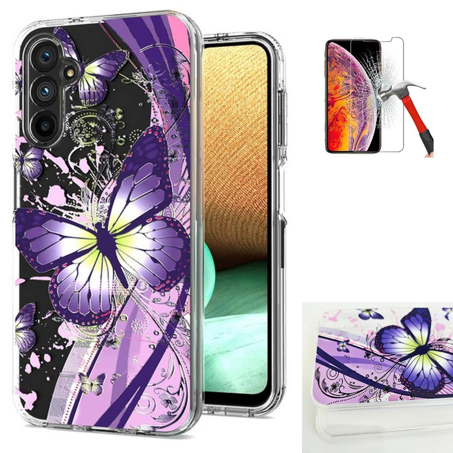 For Samsung Galaxy A15 5G/SM-A156 Hybrid Hard Shell Case with Screen ...