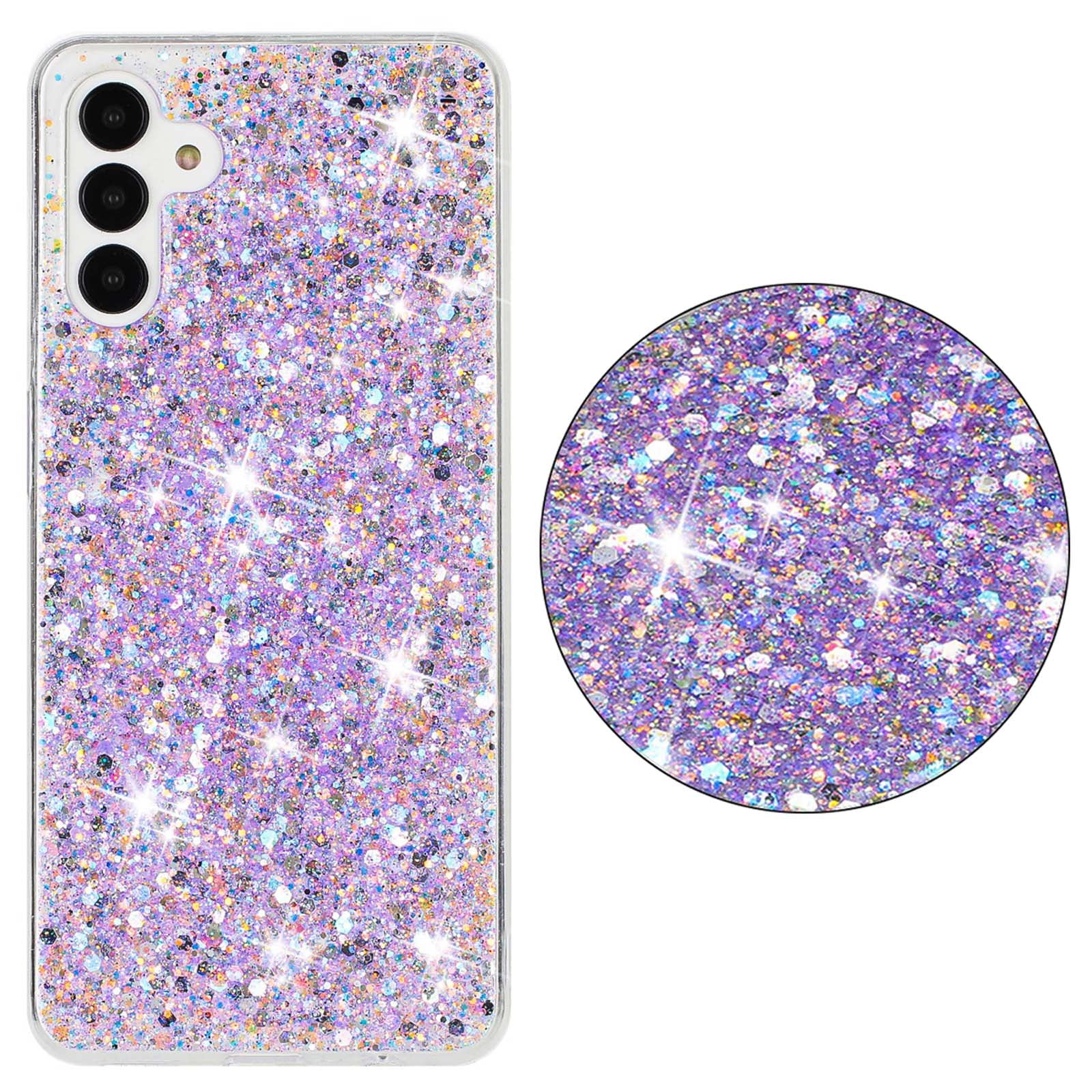 For Samsung Galaxy A15 Case,Cute Glitter Bling Twinkle Stardust with ...