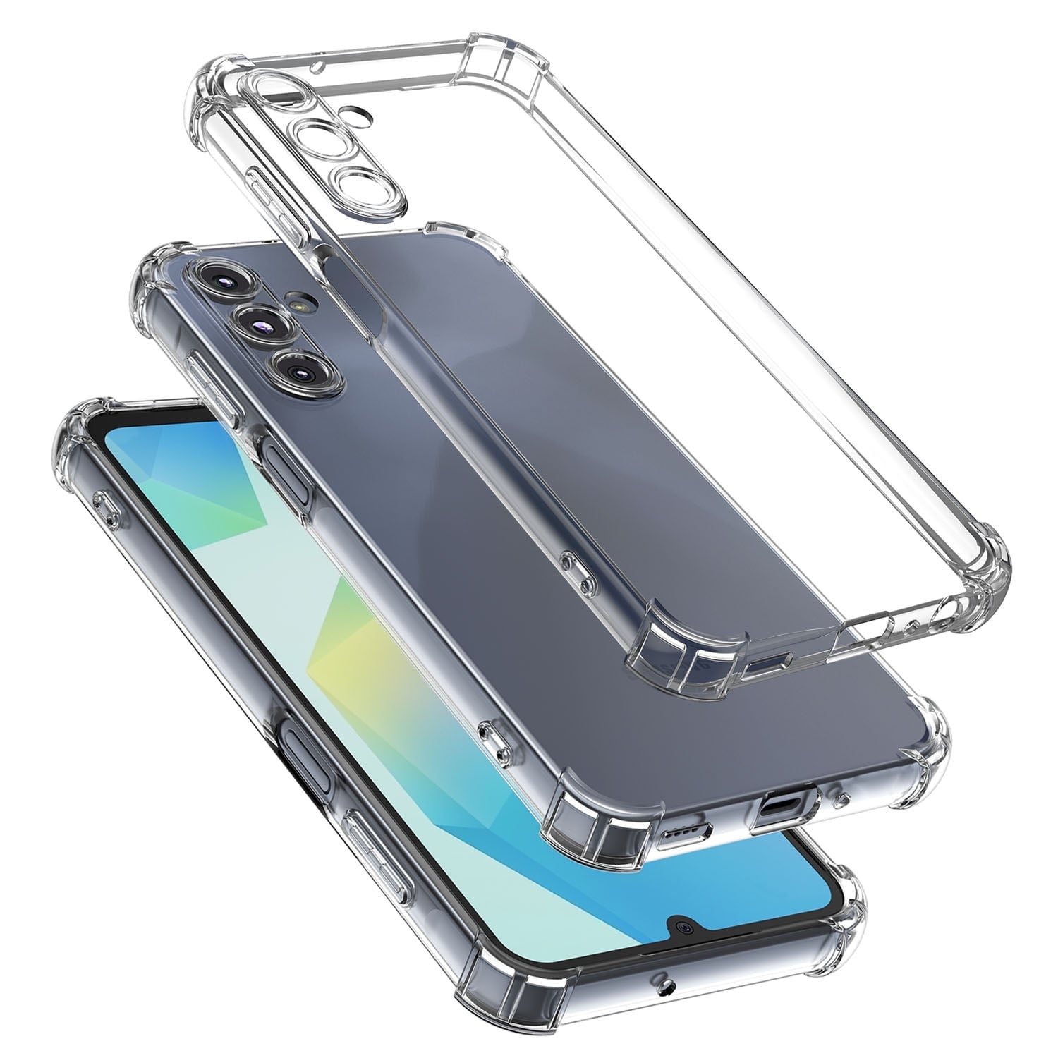 For Samsung Galaxy A16 5G Case Clear, Military Grade Drop Protection ...