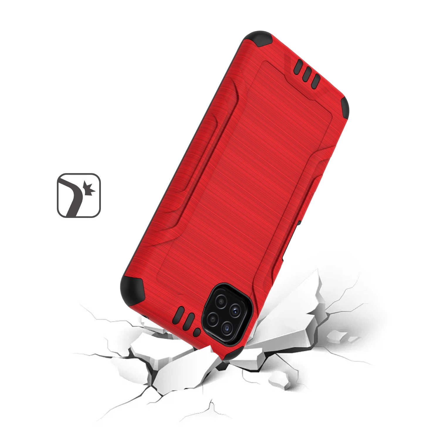 For Samsung Galaxy A22 5G Hybrid Dual Layer Slim Defender Armor Tuff ...