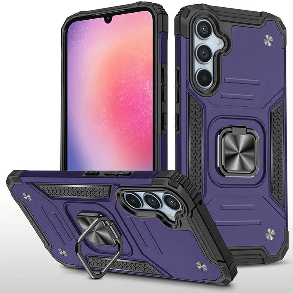 For Samsung Galaxy A26 5G Robust Kickstand Phone Case Cover - Purple ...