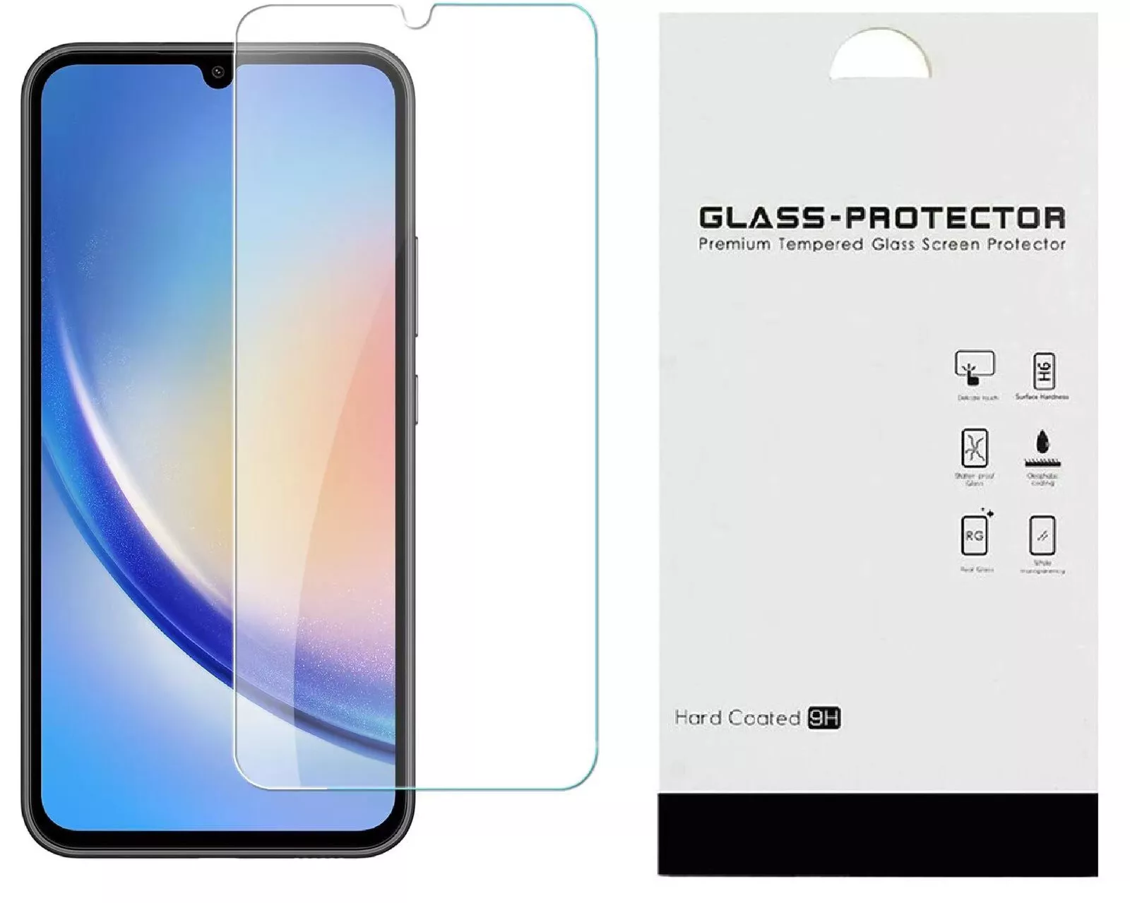 For Samsung Galaxy A35 5G S356V 5x Tempered Glass Screen Protector ...