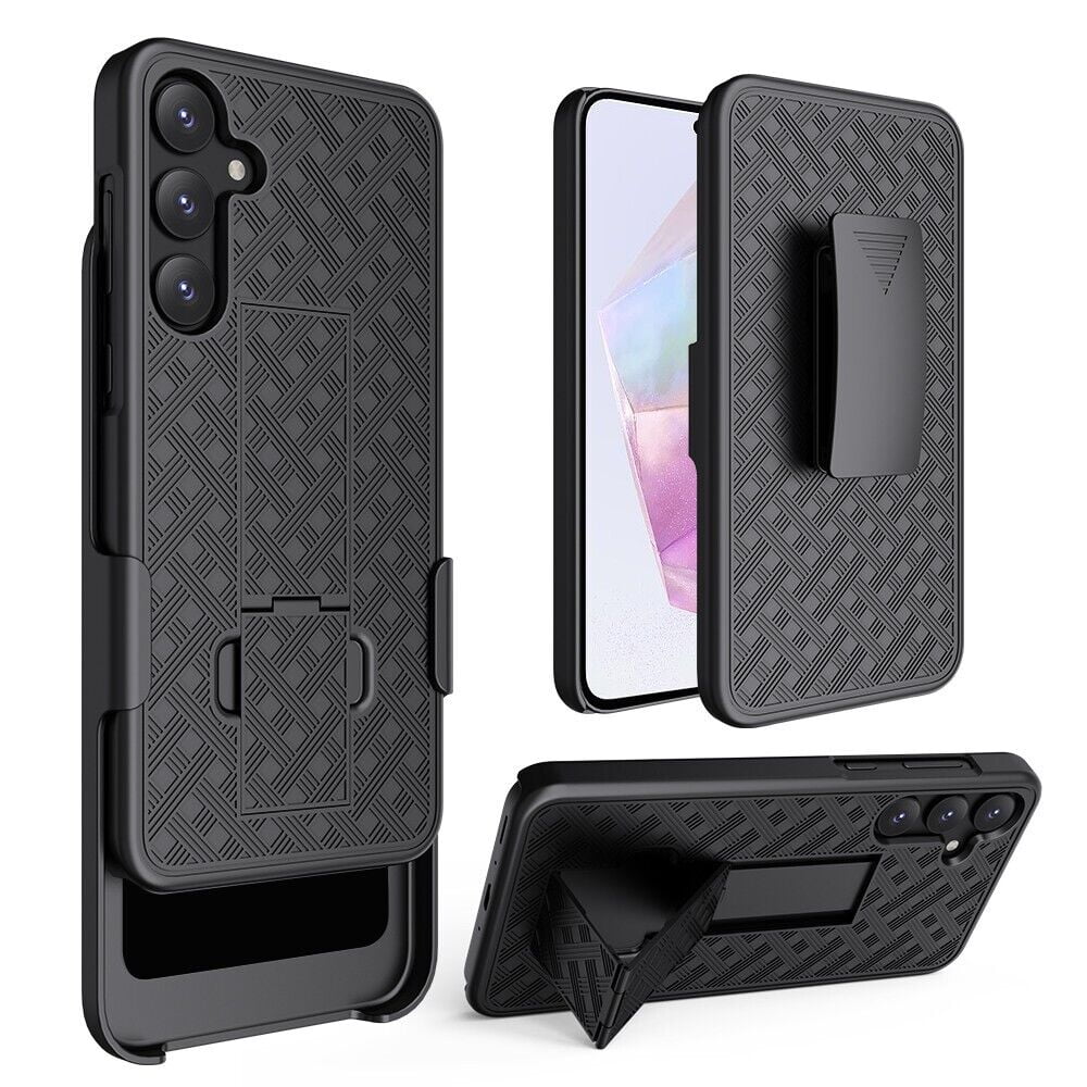 For Samsung Galaxy A35 5G Shell Holster Case Combo w/ Belt Clip Holster ...