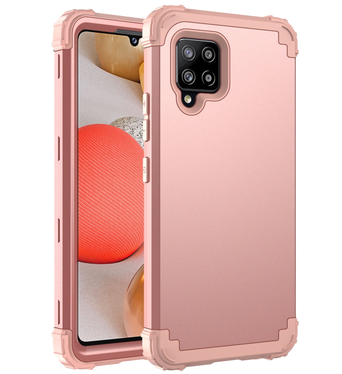 For Samsung Galaxy A42 5G Case, Dual Layer Slim Heavy Duty Hybrid Rugged Shockproof Anti-Scratch ...