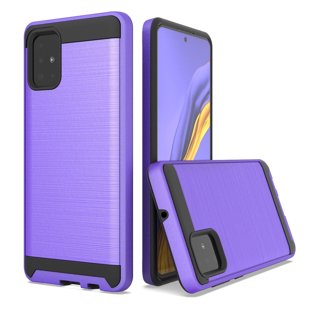 For Samsung Galaxy A51 SM-A515 SM-S515DL 4G 2019 Slim Metallic Brushed ...