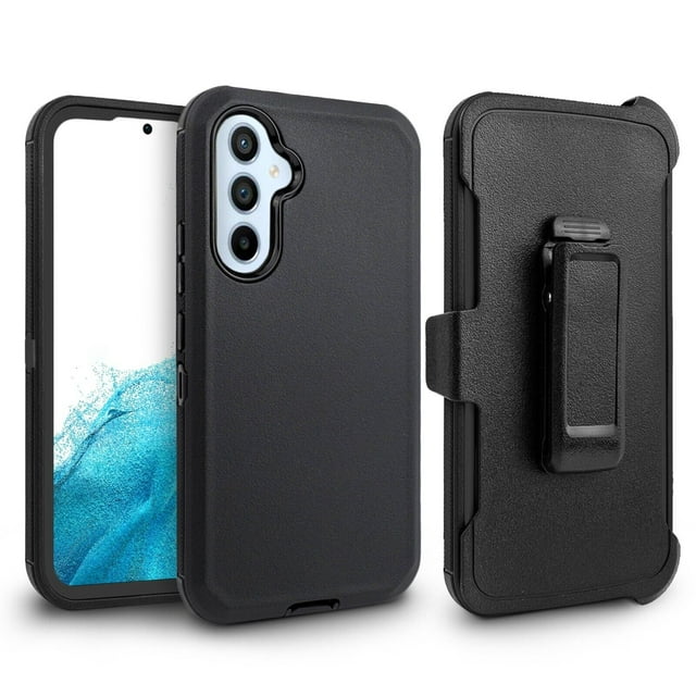 Samsung Galaxy A54 5G Rugged Case, Full Body Protection, Built-In Screen Protector, Belt Clip ...