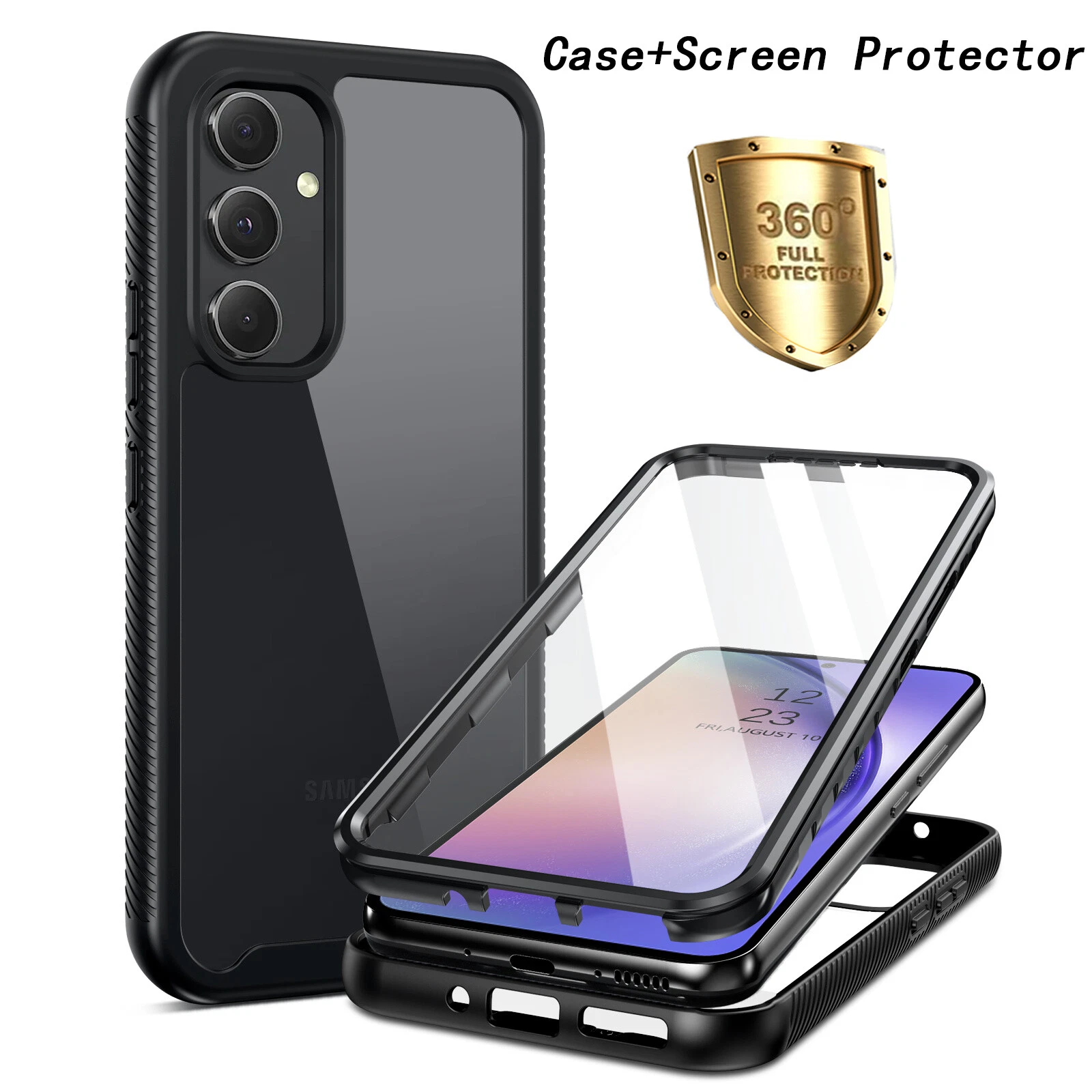 For Samsung Galaxy A54 5G Shockproof Full Phone Case Cover & Screen ...