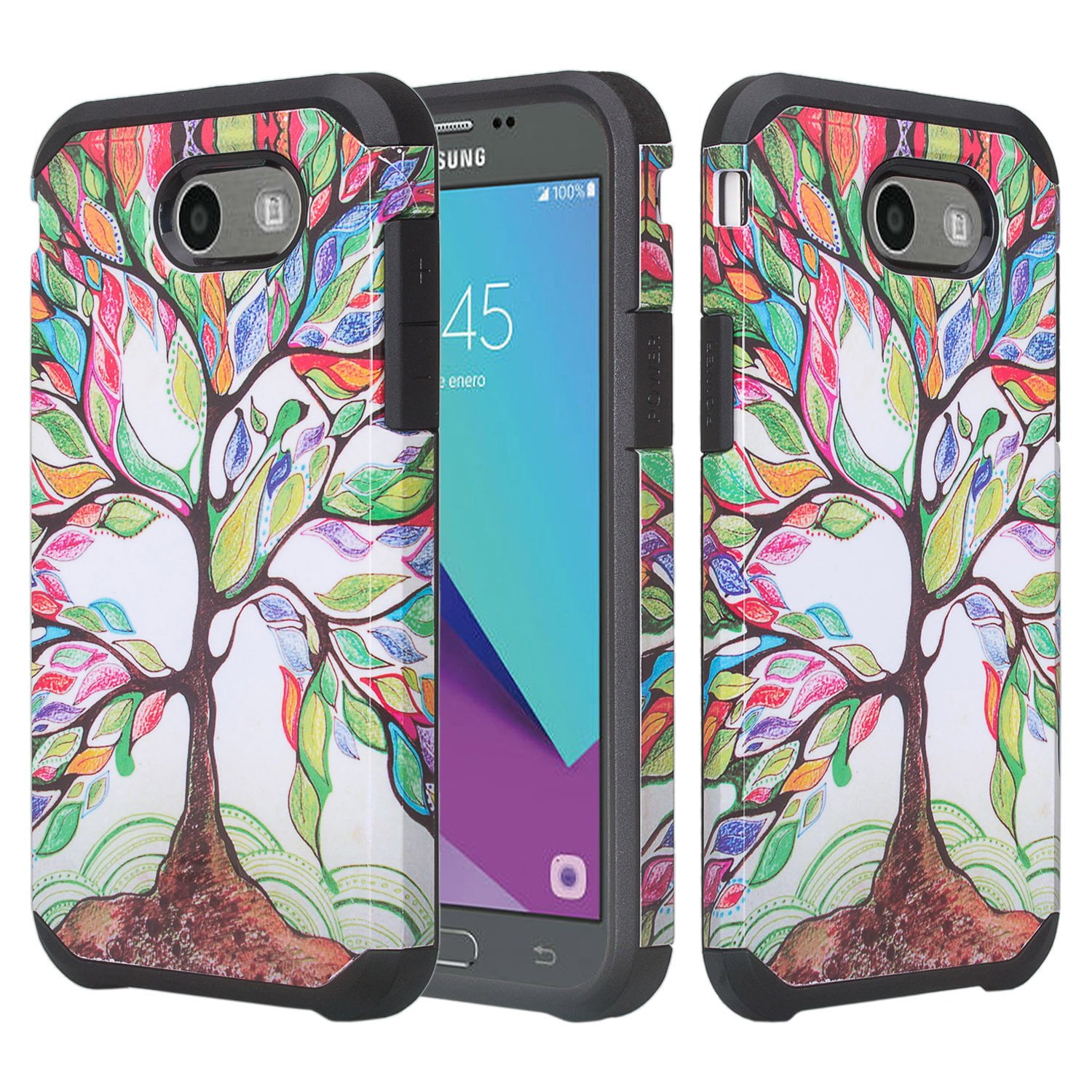 Galaxy J3 Emerge Case, Slim Hybrid [Shock/Impact Resistant] Dual Layer ...