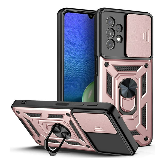 For Samsung Galaxy M54 M34 M14 Phone Case Slide Camera Kickstand Ring ...