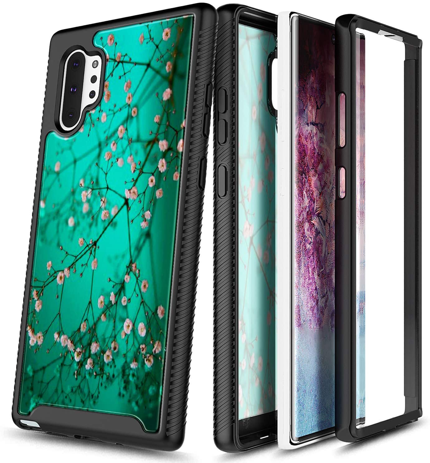For Samsung Galaxy Note 10 Plus Case, Full-Body with Front PC Frame ...