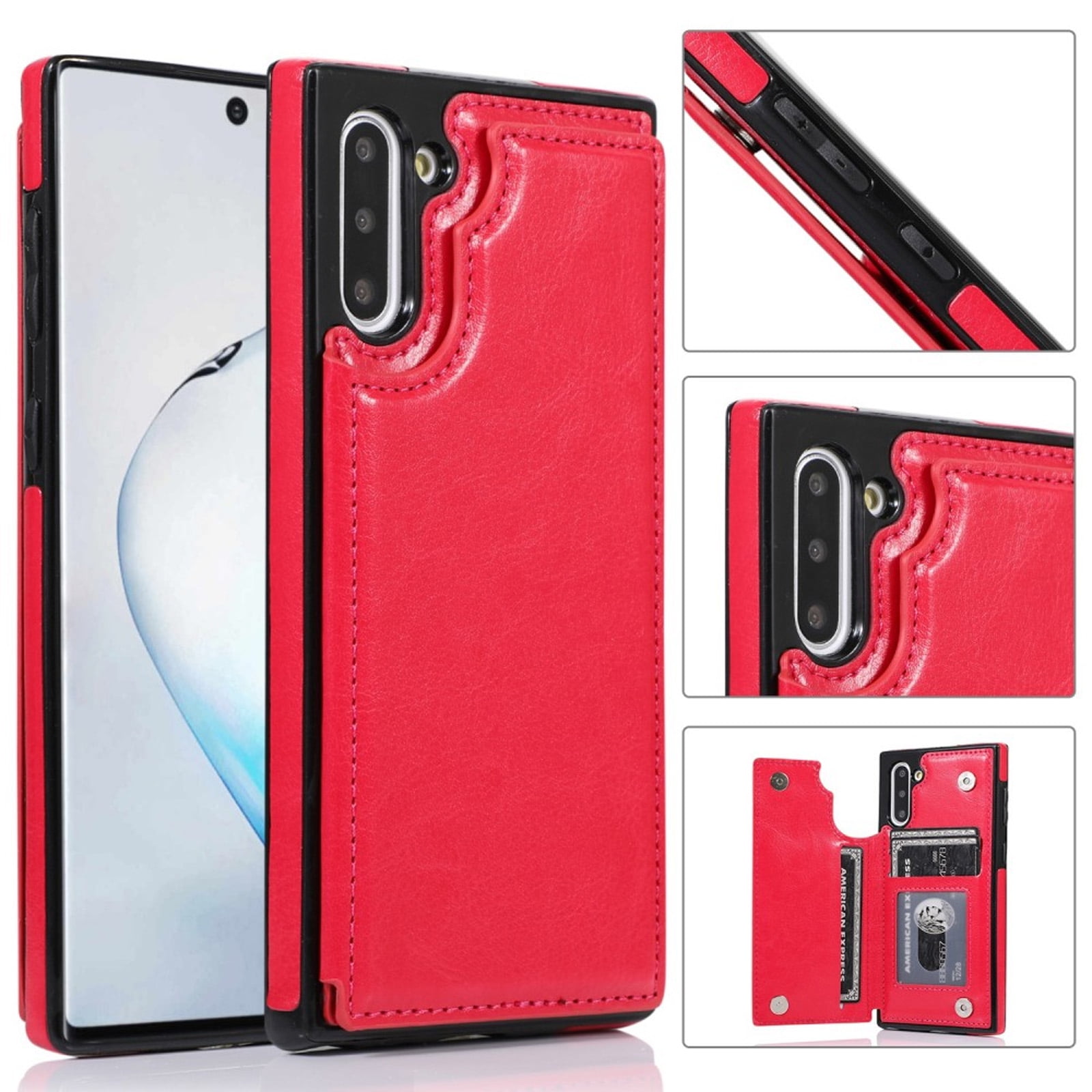 For Samsung Galaxy Note 10 Wallet Case with Card Holder, Premium PU ...