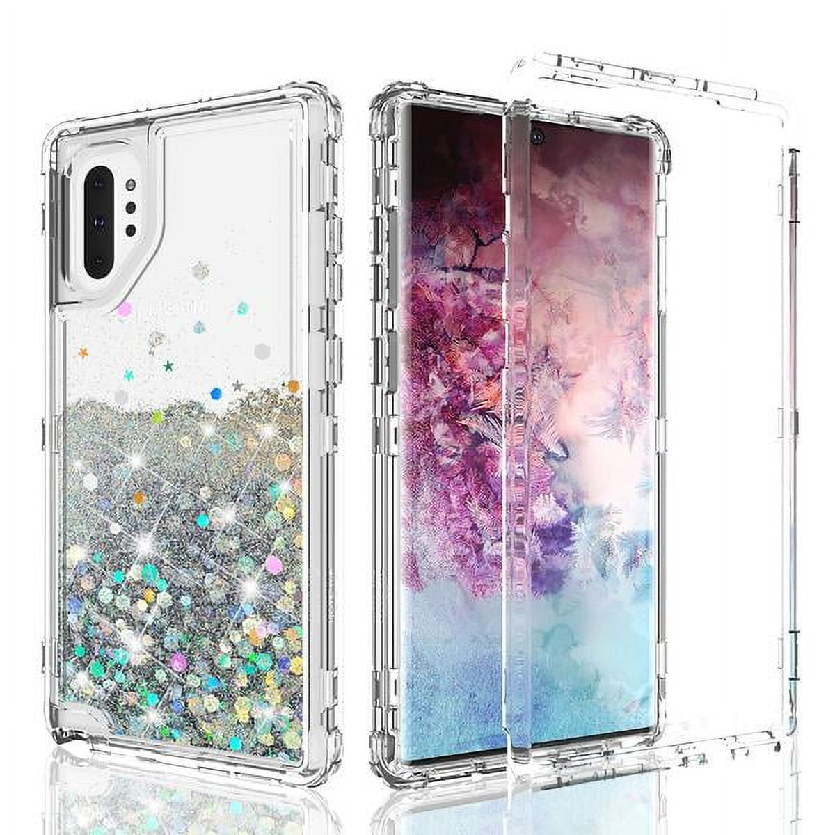 For Samsung Galaxy S20 Case,Clear Liquid Glitter Waterfall Bling ...