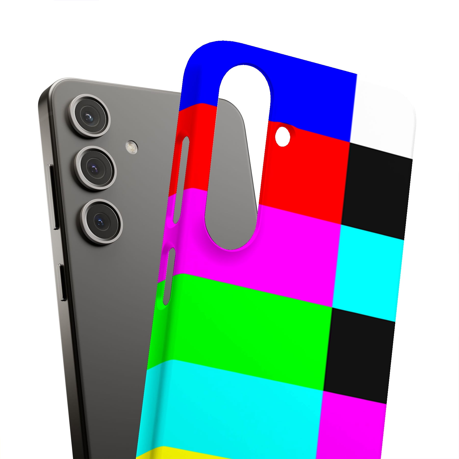 For Samsung Galaxy S20 FE, Hard Shell, TV Color Bars Print, USA ...