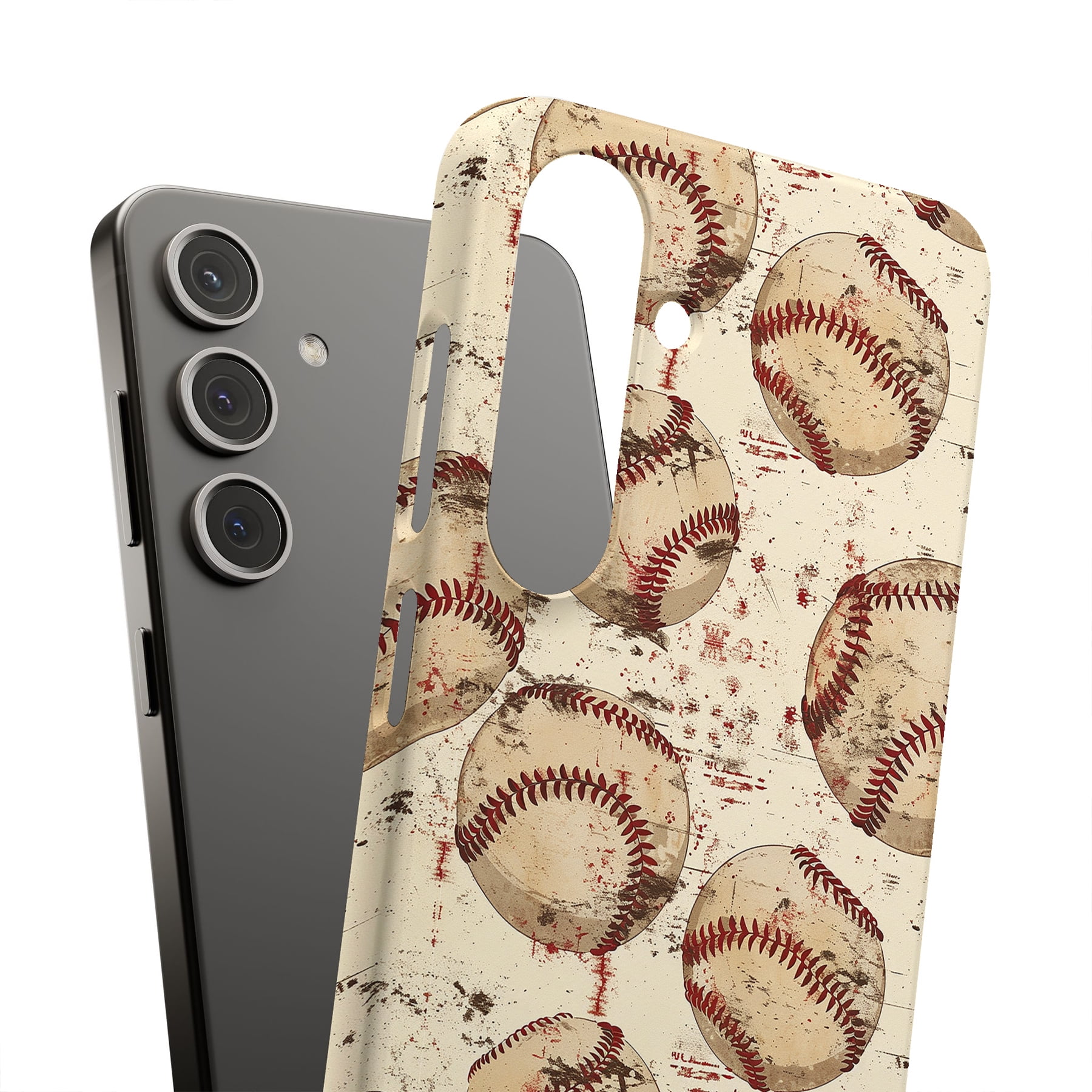 For Samsung Galaxy S20 FE, Hard Shell, Old Baseballs 2 Print, USA ...