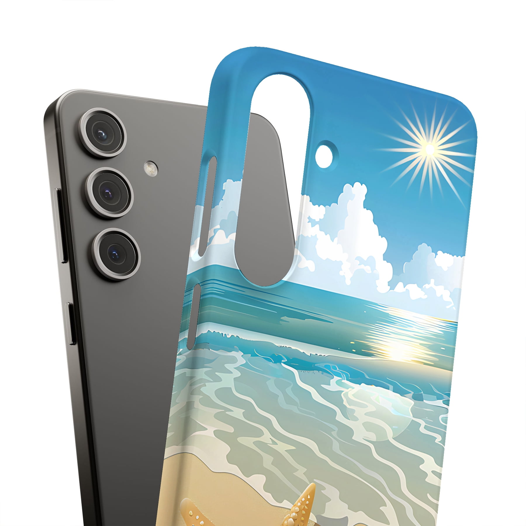 For Samsung Galaxy S20 FE, Hard Shell, Starfish Beach Print, USA ...
