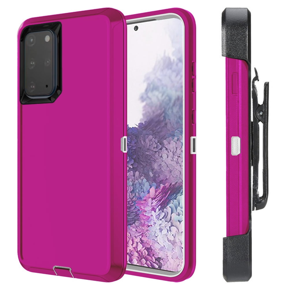 For Samsung Galaxy S20 Plus Heavy Duty Shockproof Armor Protective Hybrid Case Cover With Clip ...
