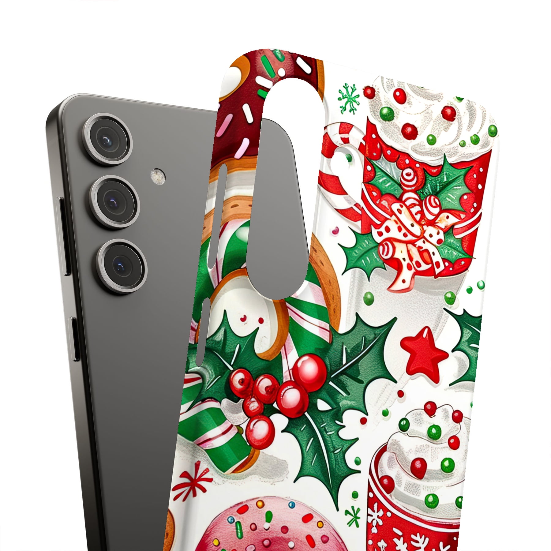 For Samsung Galaxy S21 FE, Hard Shell, Xmas Theme 1 Print, USA ...