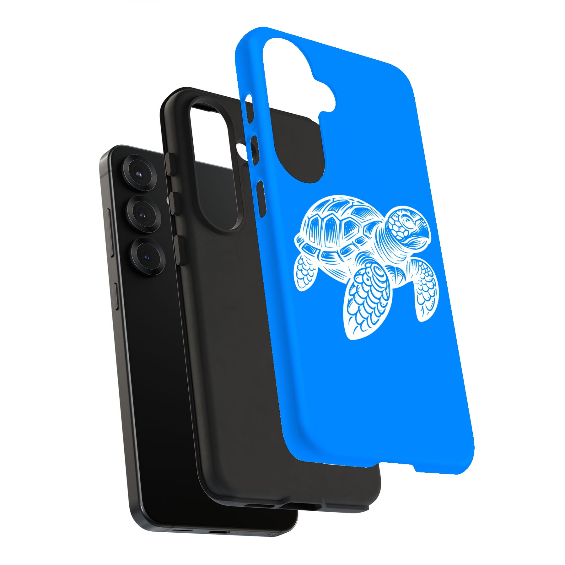 For Samsung Galaxy S21 Ultra, Dual-Layer, Sea Turtle Print, USA ...