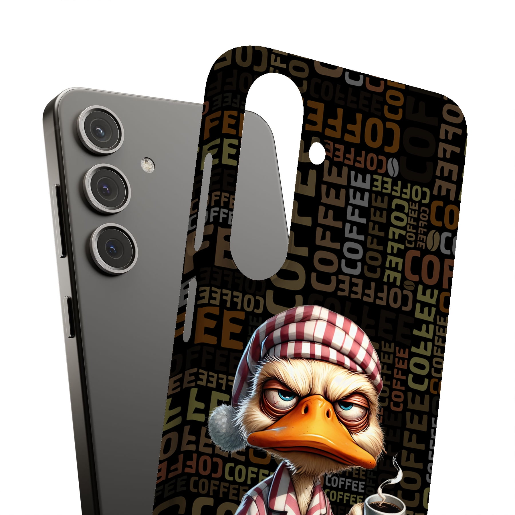 For Samsung Galaxy S21 Ultra, Hard Shell, Coffee Duck Print, USA ...