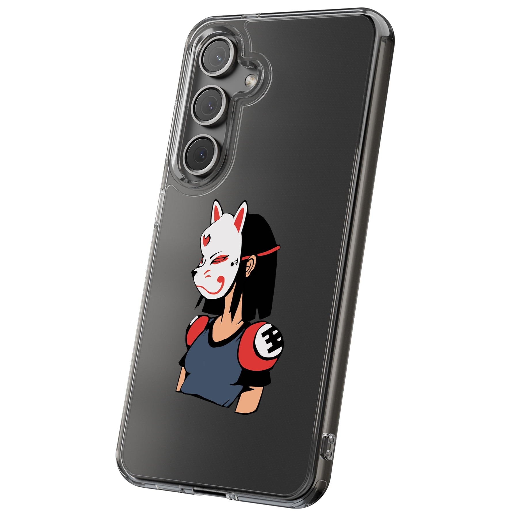 For Samsung Galaxy S21 Ultra, Hybrid Clear, Girl in Mask Print, USA ...