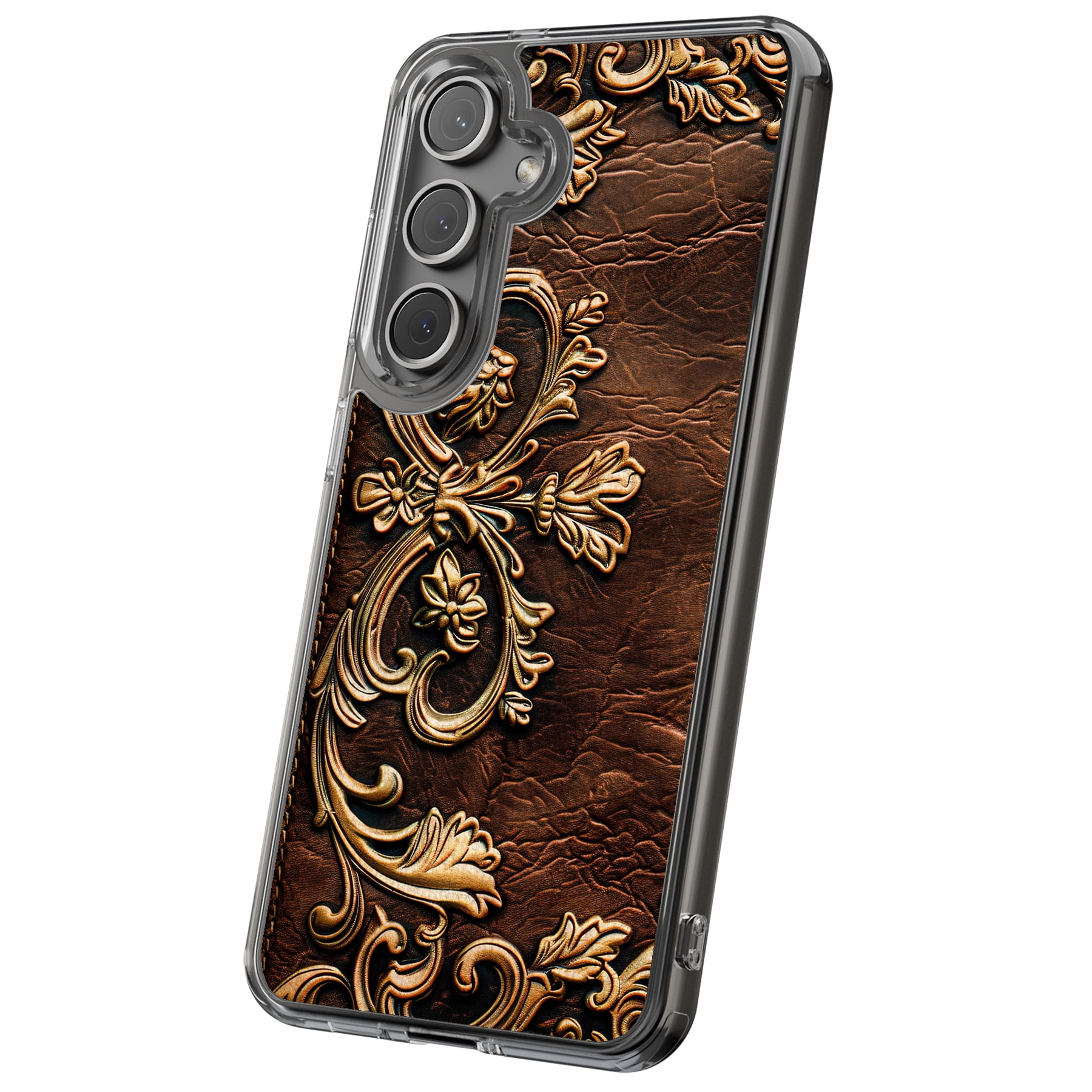 For Samsung Galaxy S21 Ultra, Hybrid Clear, Vintage Paper 8 Print, USA ...