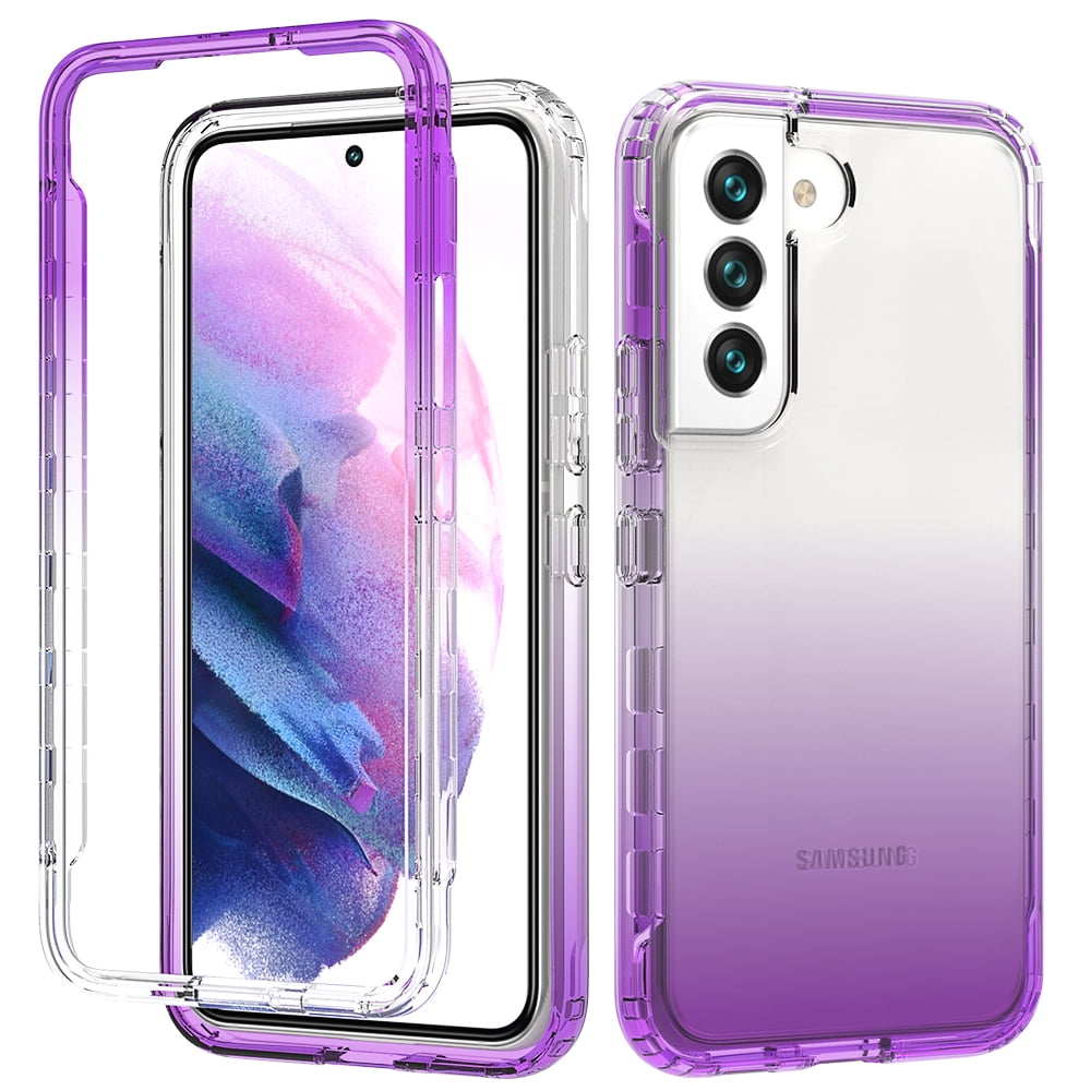 For Samsung Galaxy S22 Case, Full Body Clear Bumper Protection Case ...