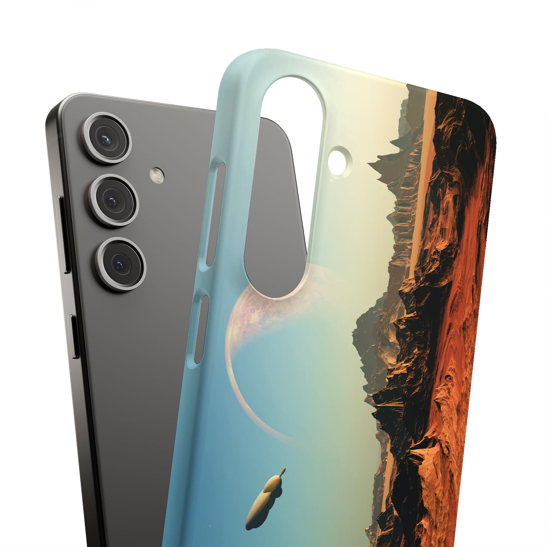For Samsung Galaxy S22 Ultra, Hard Shell, Alien Planet 14 Print, USA ...