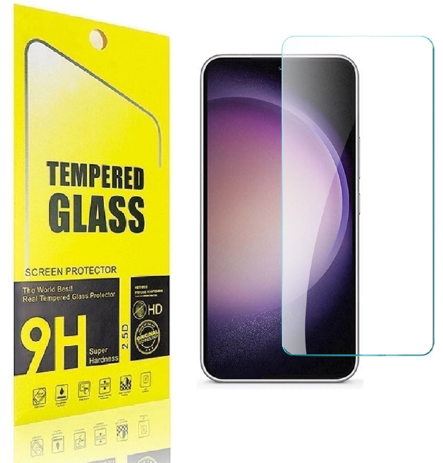 For Samsung Galaxy S23 FE 5G SM-S711 2x Tempered Glass Screen Protector ...
