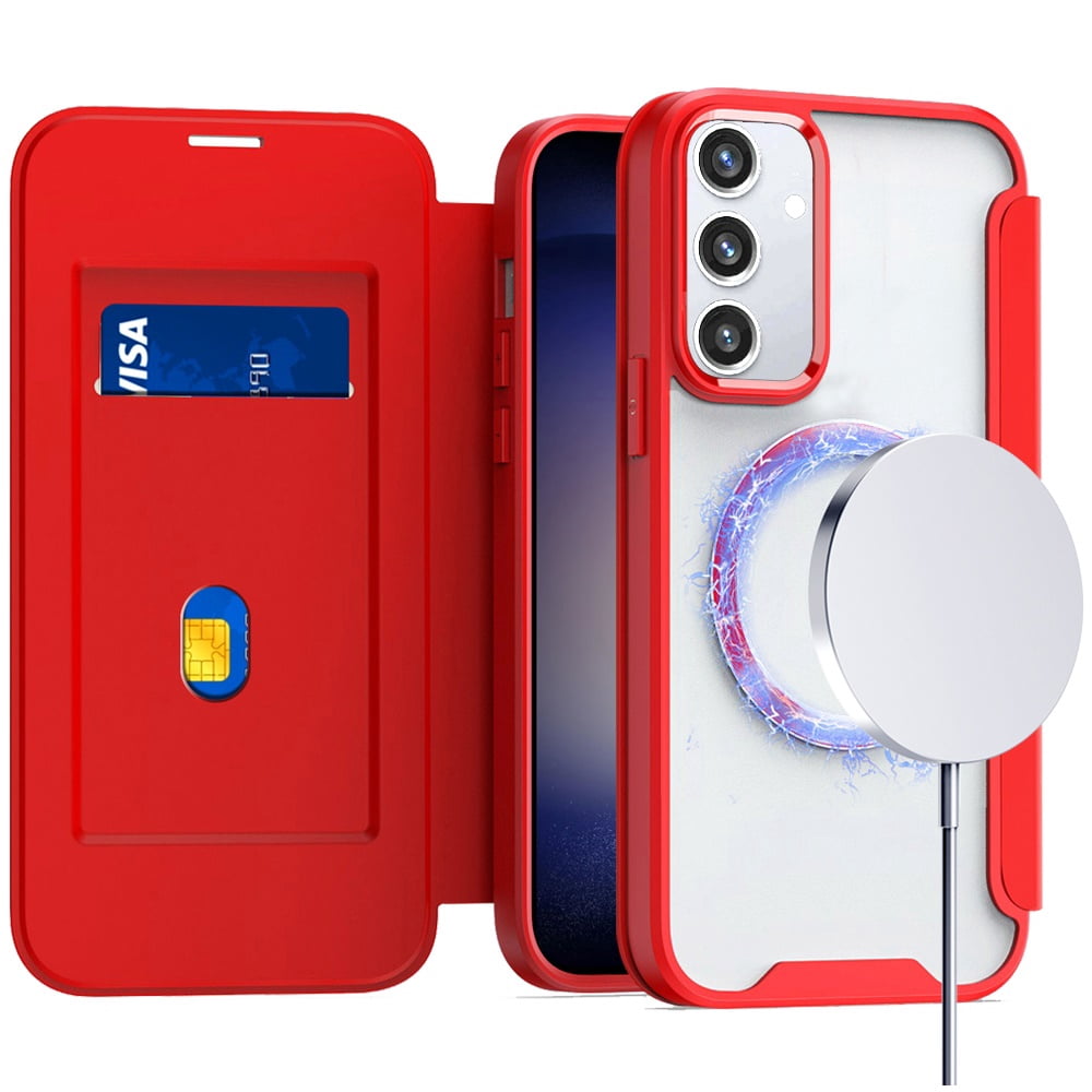 For Samsung Galaxy S23 FE /Fan Edition Flap Wallet Credit Card Slot ...