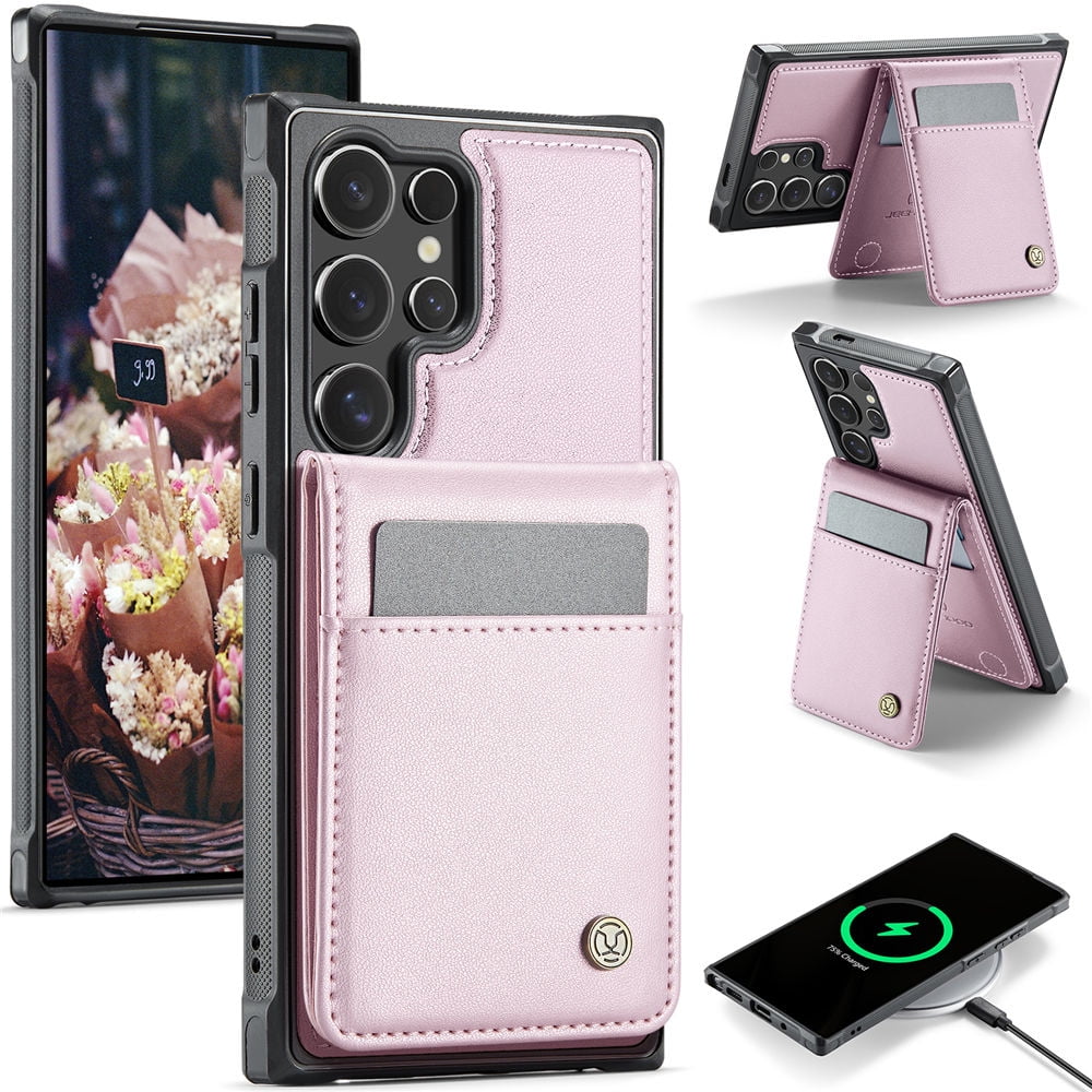 For Samsung Galaxy S23 Ultra S23 Plus S23 S22 Phone Case Wallet Case with Card Holder Magnetic ...
