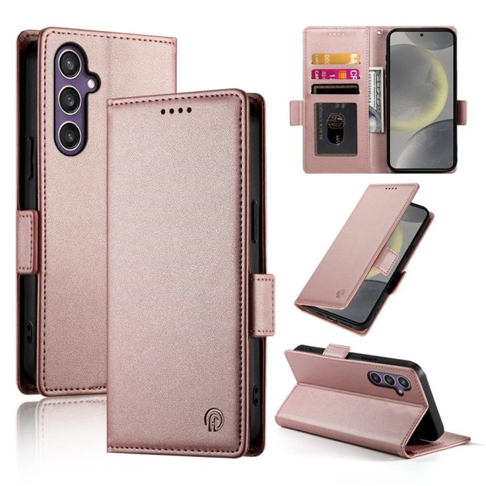 For Samsung Galaxy S24 5G Wallet Case Flip Card Holder,PU Leather Side ...