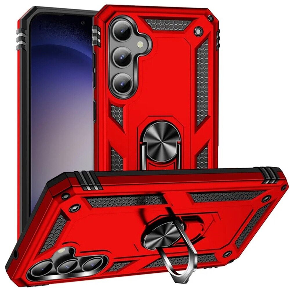 For Samsung Galaxy S24 FE S24FE Ring Kickstand Phone Cover Case ...