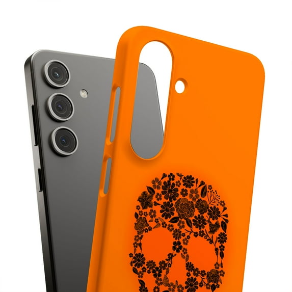 For Samsung Galaxy S24 Plus, Hard Shell, Skull Flower Print, USA ...
