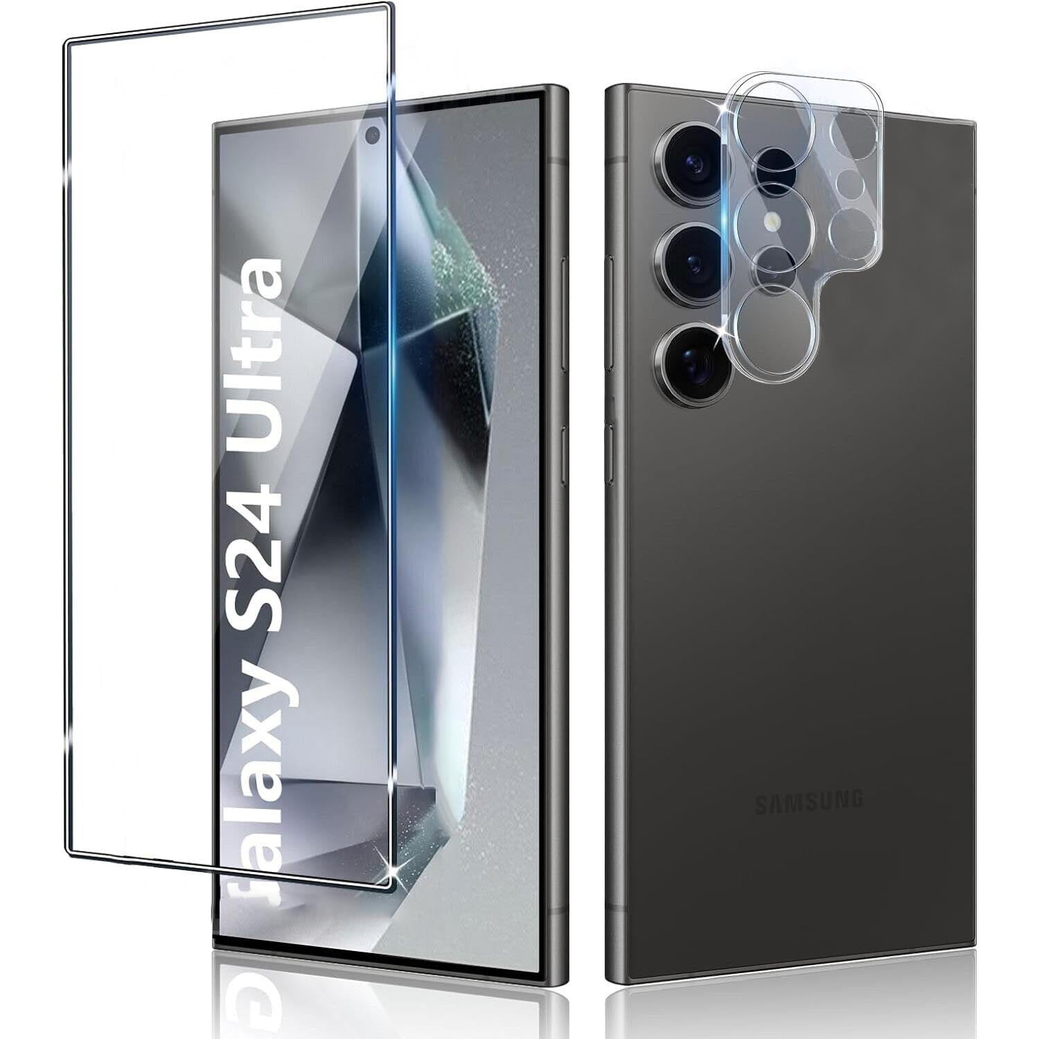 For Samsung Galaxy S24 Tempered Glass Screen Protector+Camera Lens ...