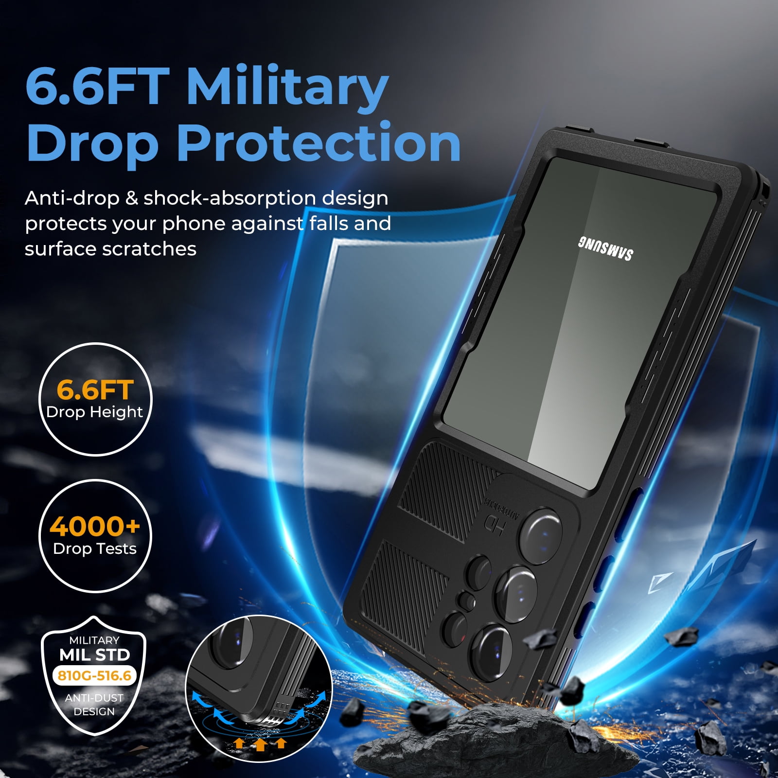 For Samsung Galaxy S24 Ultra Waterproof,IP68 Waterproof Case for ...