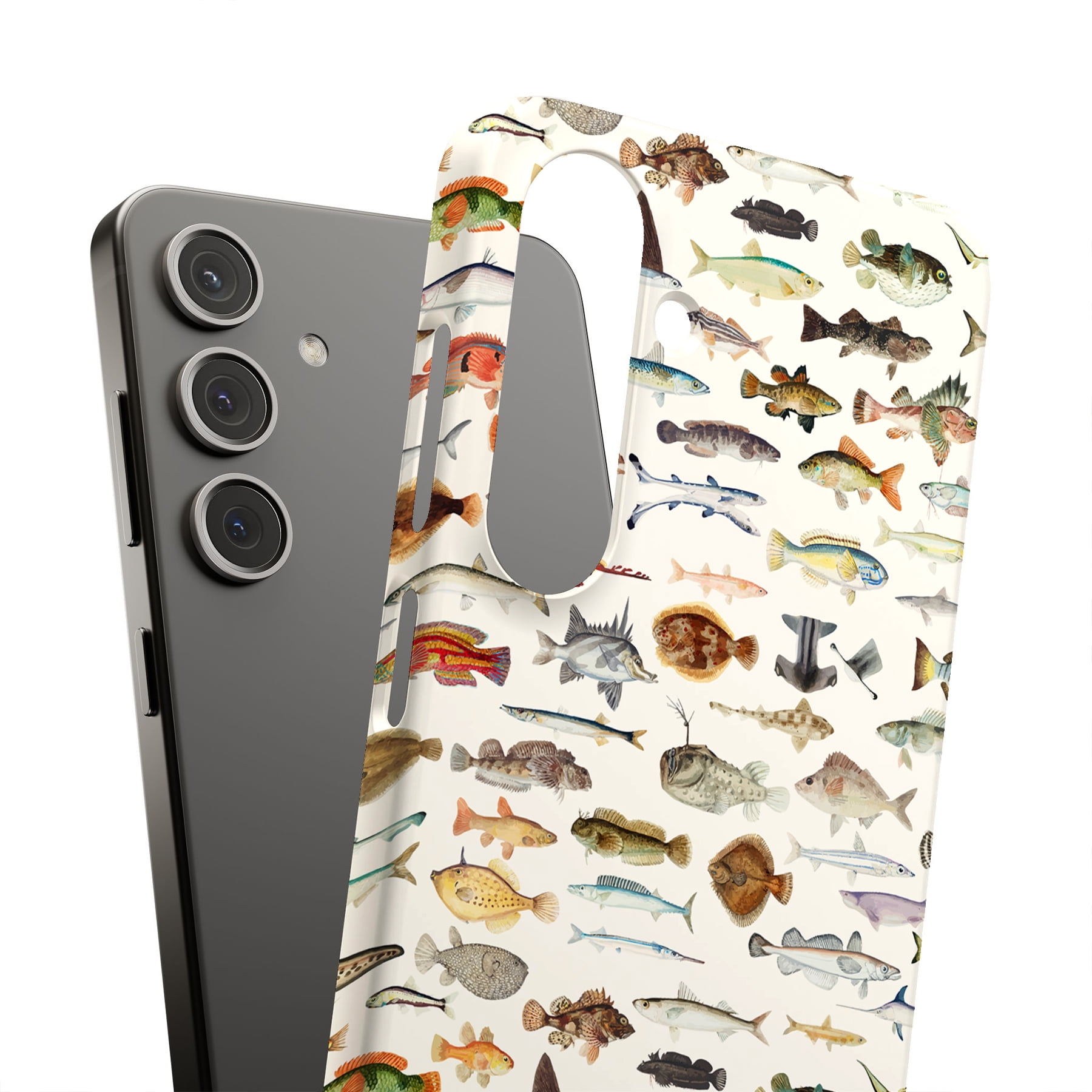 For Samsung Galaxy S25 Plus, Hard Shell, All Fish Print, USA - Walmart.com