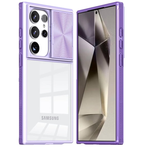 For Samsung Galaxy S25 /S24 Case, Hybrid Cases with Sliding Camera ...