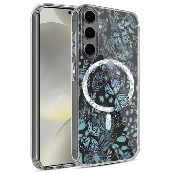 For Samsung Galaxy S25 /S24 Case, Hybrid Flower Design Stylish Fashion ...