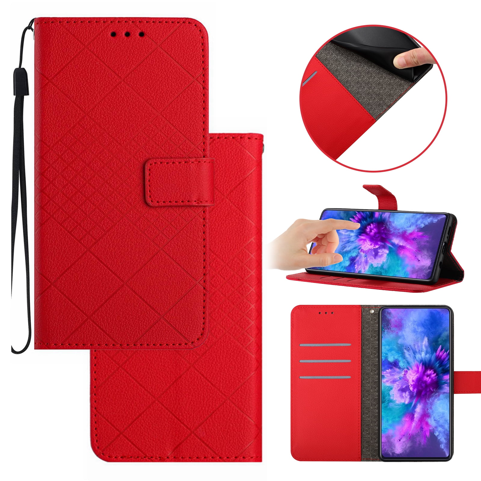 For Samsung Galaxy S25 Ultra Wallet Case with [RFID Blocking] [Wrist ...