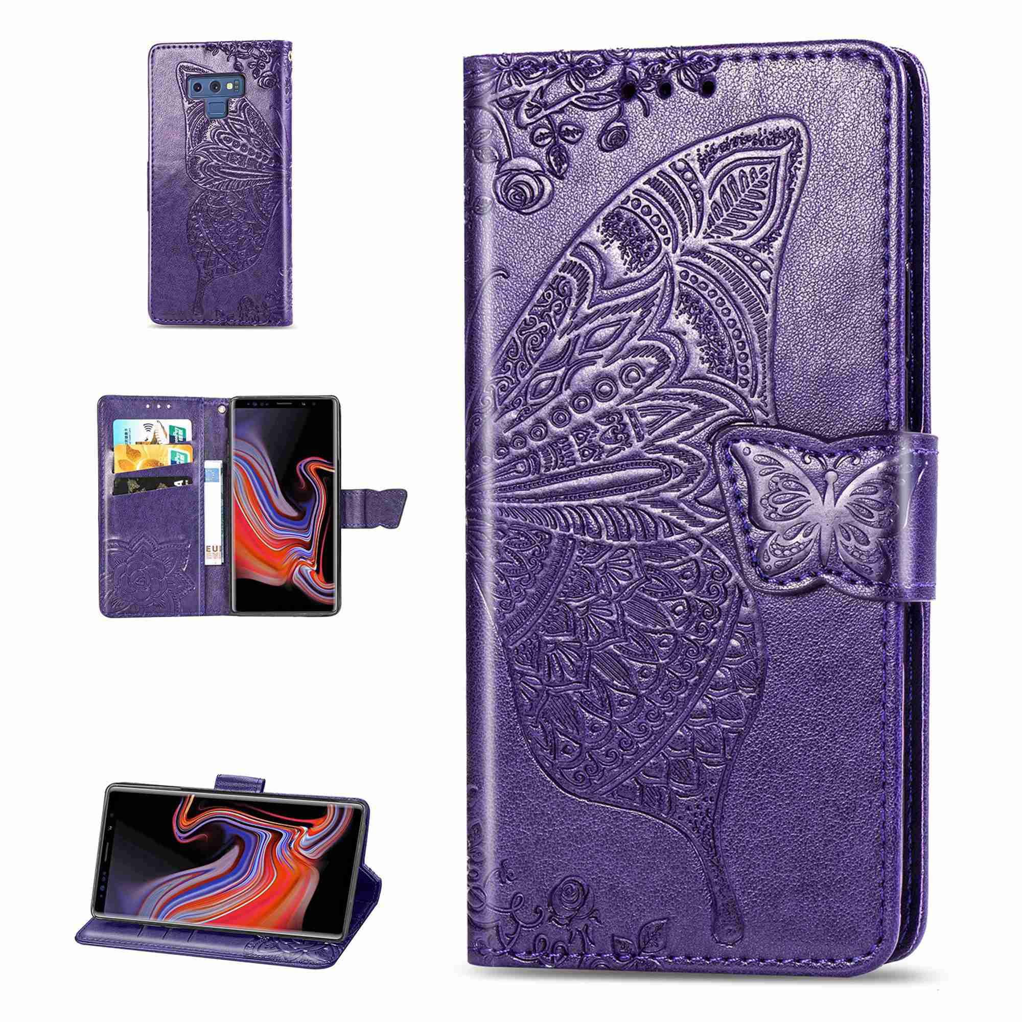 For Samsung Galaxy S7 Edge,Dteck PU Leather Case [Built-in Credit Card ...