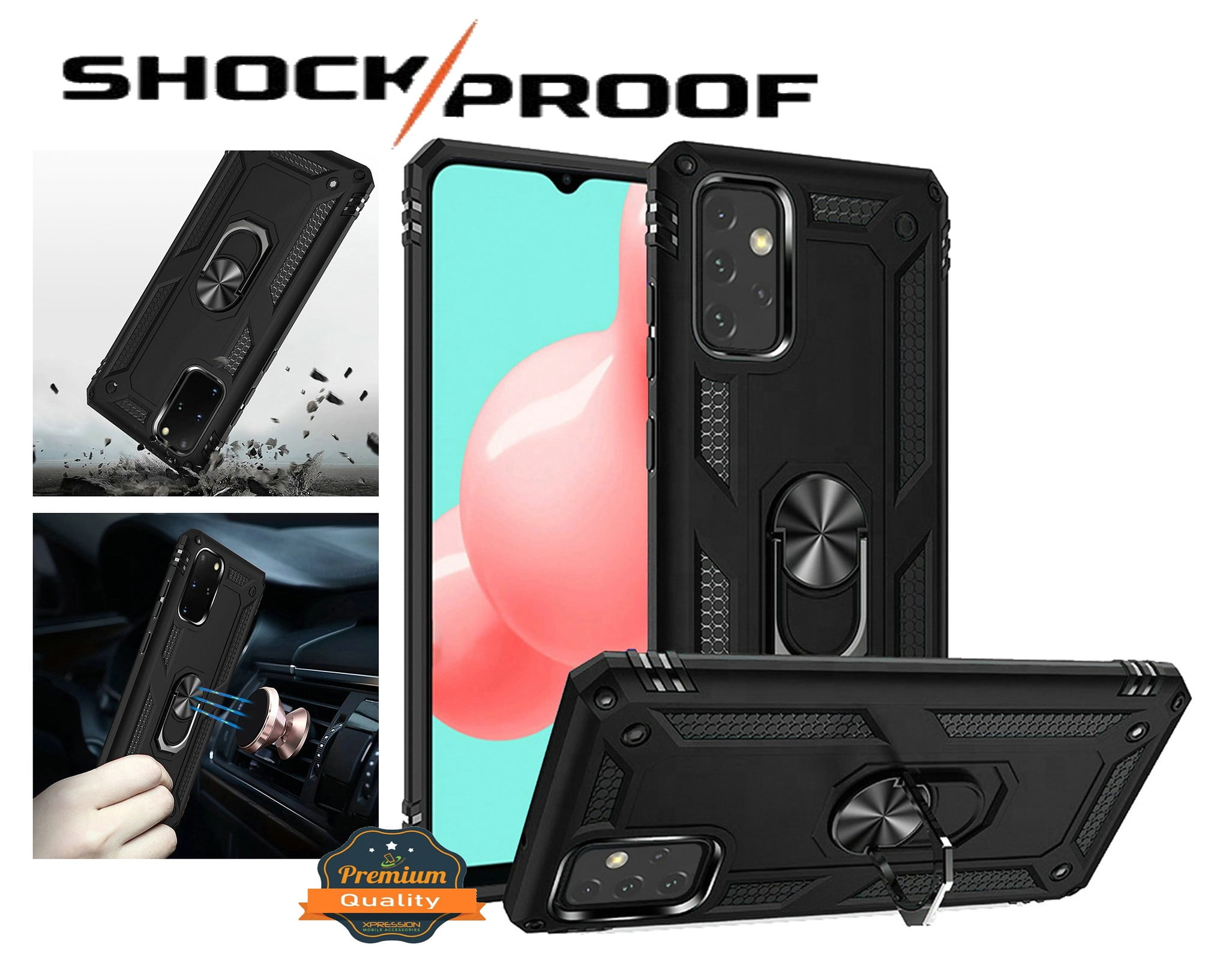 For Samsung Galaxy S9 Plus S9+ Hybrid Durable PC Dual Layer 360 ...