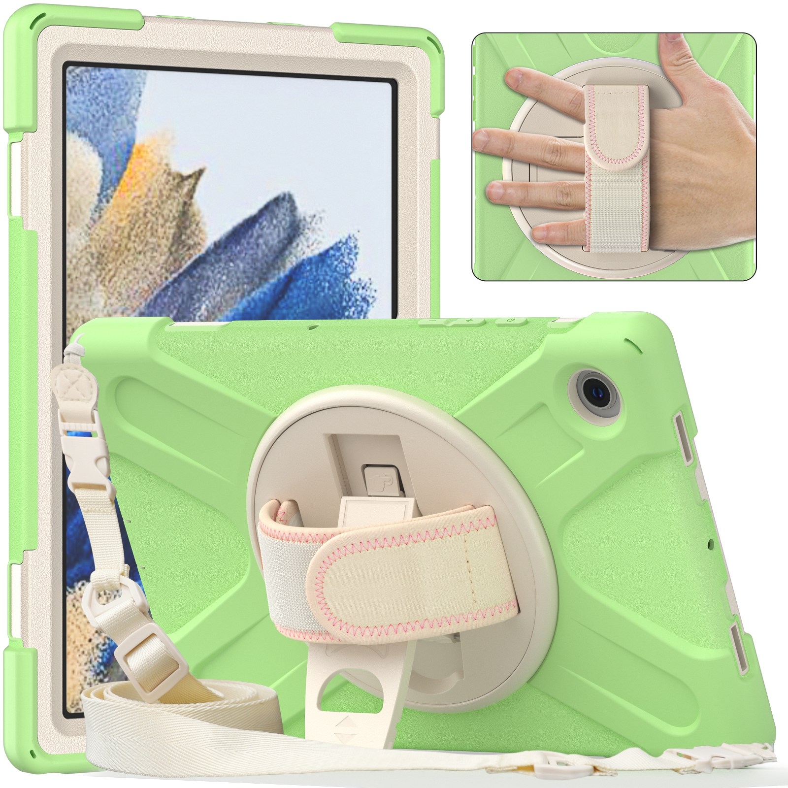 For Samsung Galaxy Tab A8 10.5 2021 Silicone + PC Tablet Case - Walmart.com