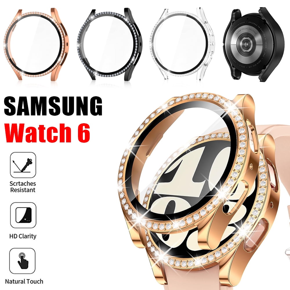 For Samsung Galaxy Watch 6 40mm Tempered Glass Protector Screen Case ...